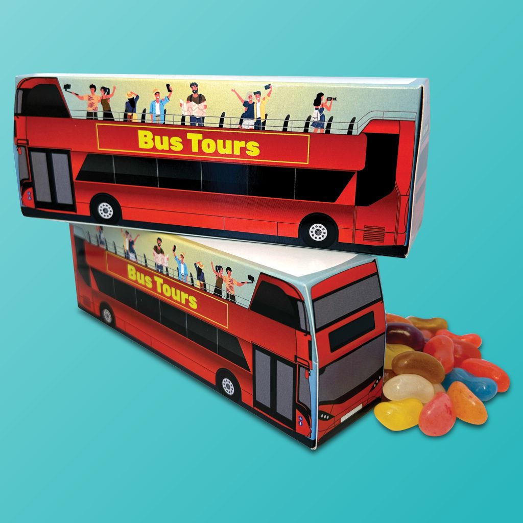 Replica Double Decker Bus Box - Chocolate & Sweets